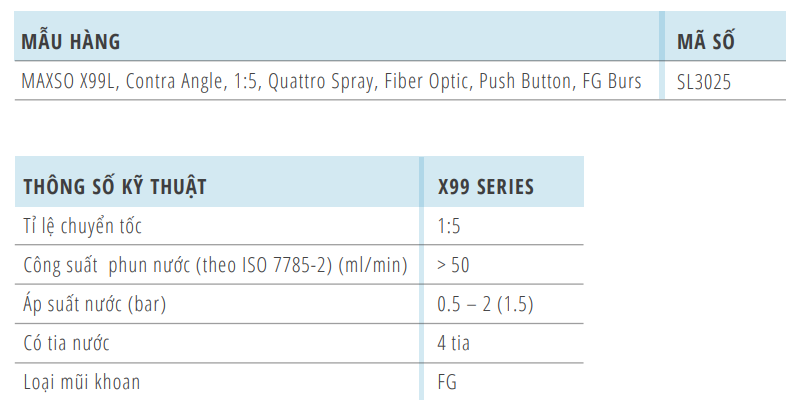 Mua Tay Khoan Khuỷu Maxso X99 ️ VAT đầy đủ Sàn Nha Khoa Lớn Nhất VN