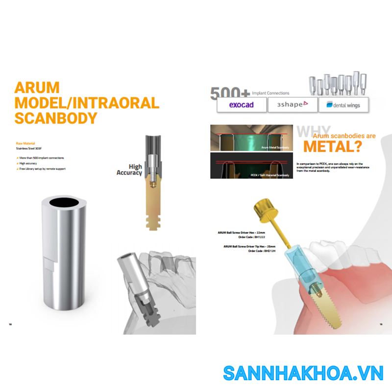Mua Scanbody Arum - Scan Được Hầu Hết Các Dòng Implant Tại Việt Nam ️ VAT đầy đủ