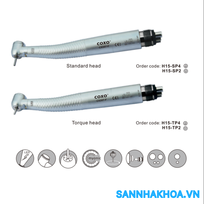Mua Tay Khoan Nhanh Đèn Led Đầu Standard / Torque Coxo ️ VAT đầy đủ