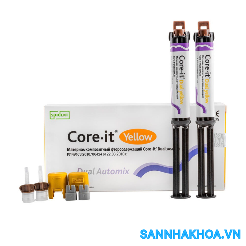 Composite CORE IT DUAL Spident - Tái tạo cùi hiệu quả