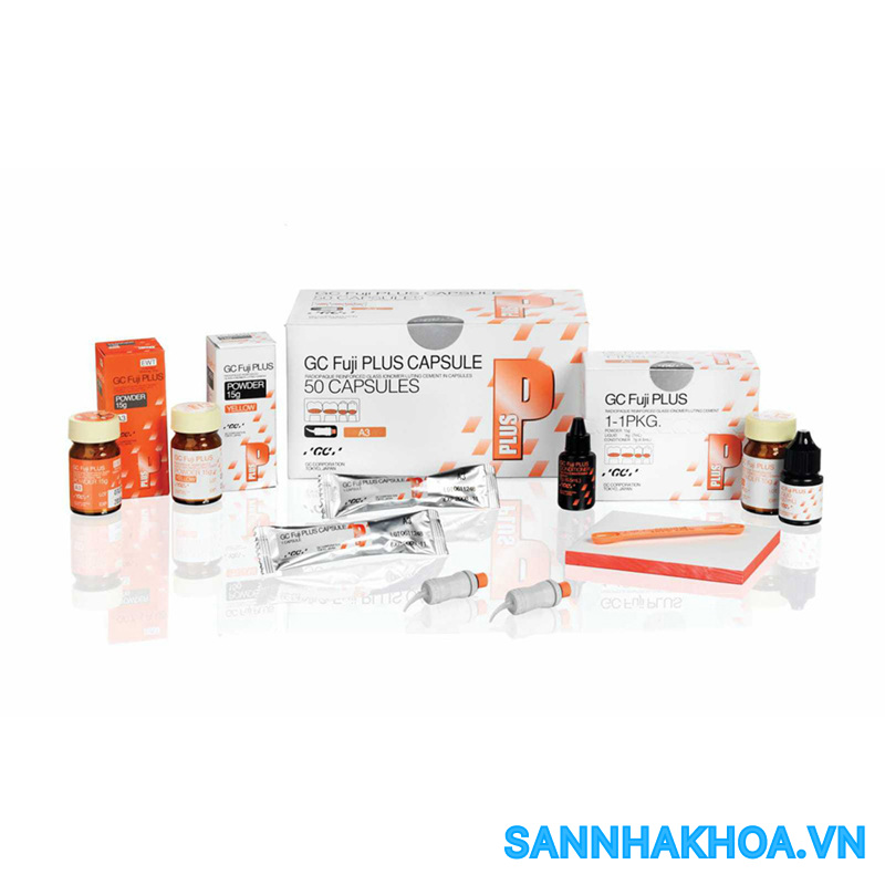 Fuji Plus GC – Xi măng glass ionomer gắn mão, cầu răng