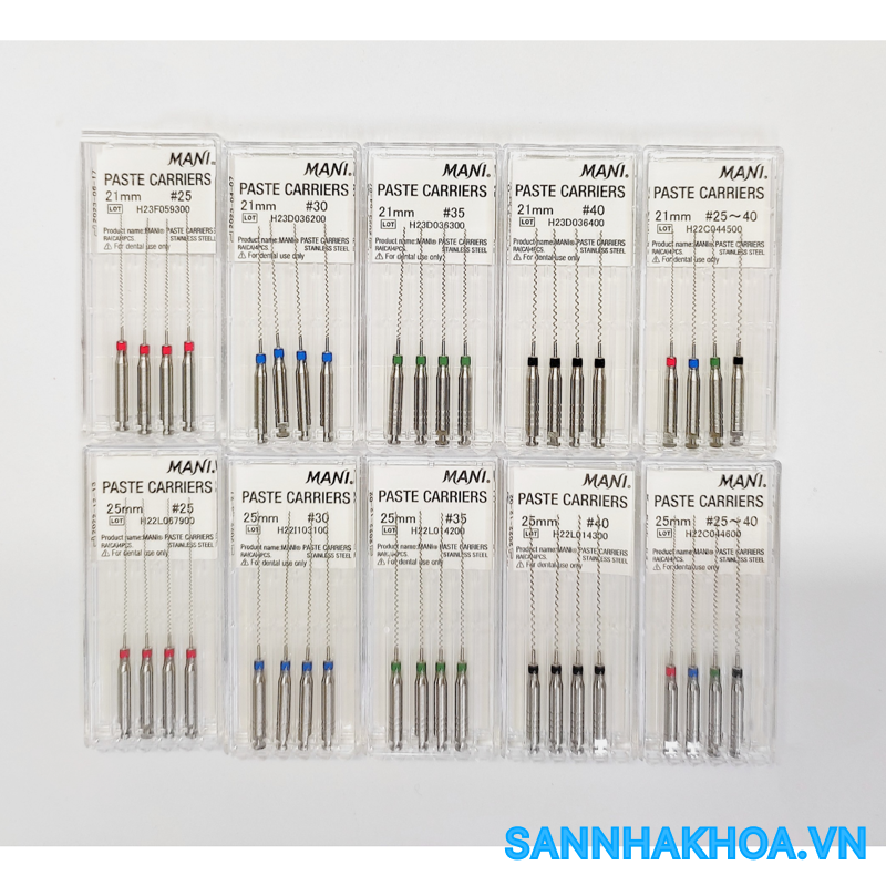 Mũi Lentulo Mani - Thiết Bị Nội Nha Độ Bền Cao