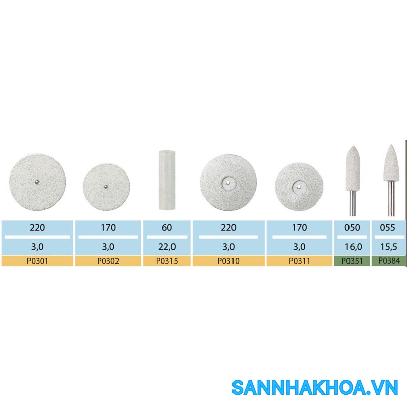 Mũi Silicone NTI Đánh Bóng Sứ - Độ Bóng Và Độ Bền Cao